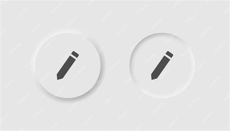 Ícone De Edição No Estilo De Neumorfismo ícones Para Ui De Negócios