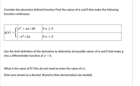 solved consider the piecewise defined function find the