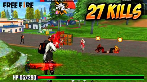 27 Kill Overpower Gameplay Garena Free Fire Pakistan Youtube