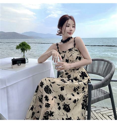 서스펜더 롱원피스 여름 데이트 트렌디 드레스 여성 티몬