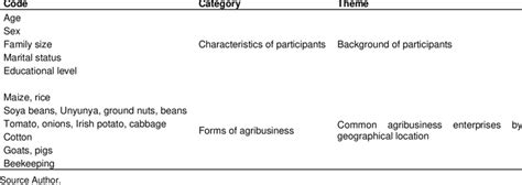 Thematic Analysis Showing Codes Categories And Themes Download