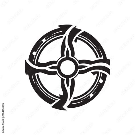 Ancient Chakram Silhouette Showcase Embarking On A Journey Through