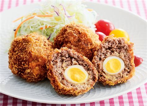 スコッチエッグ｜おすすめレシピ：vマーク：信頼の生活ブランド