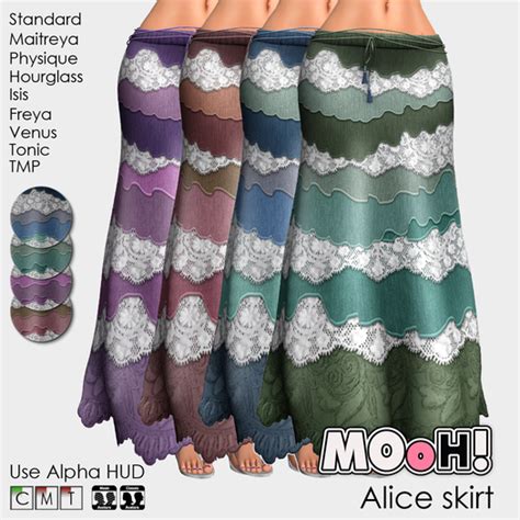 Second Life Marketplace Mooh Alice Skirt Add