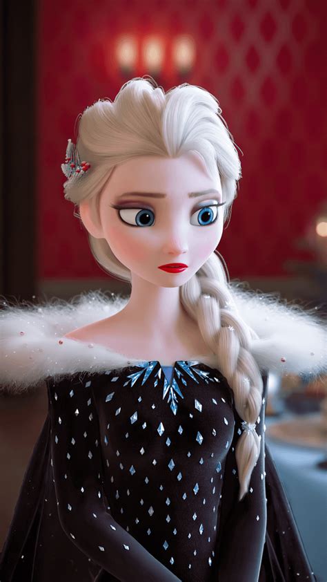 Elsa In Black 🖤💖 Rfrozen