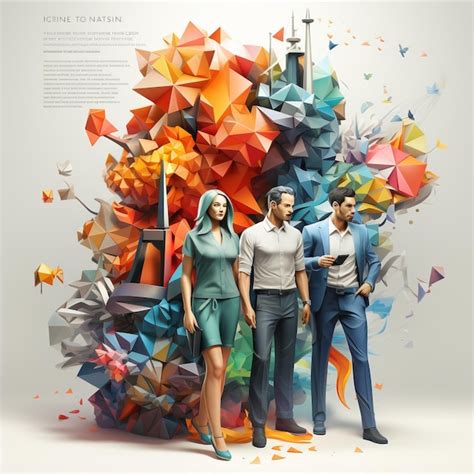 Premium Ai Image Teamwork Infographic Illustration