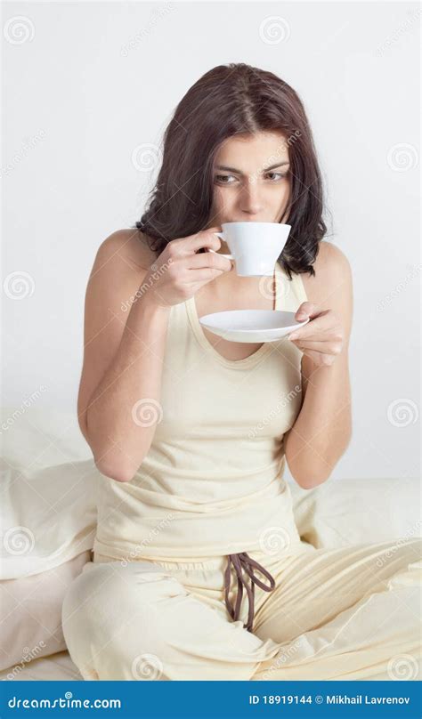 Morning Coffee Stock Photo Image Of Seated Sensual