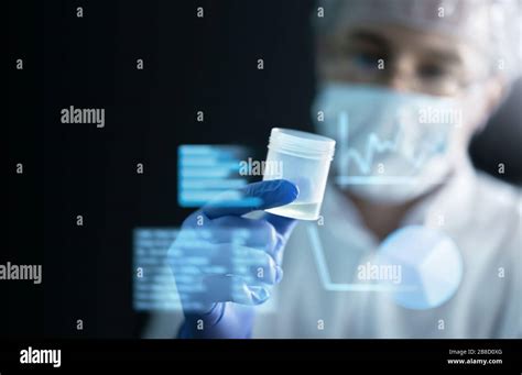 Scientist In Laboratory Doing Medical Research With Future Health Care