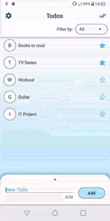 Minimalist Flutter Todo App Built Using Bloc Pattern
