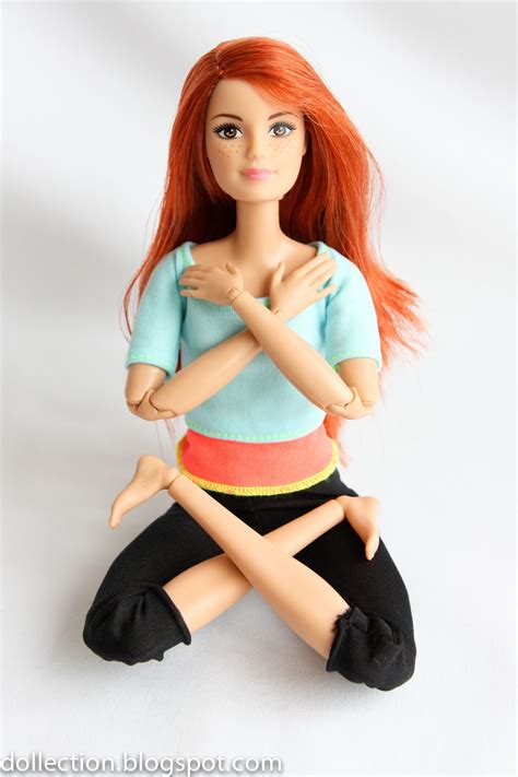 Review 65 Barbie Made To Move Redhead Light Blue Top Margaret Ann