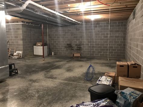 Foundation Basement Cinder Block Looks Damp After Rain Storms Home