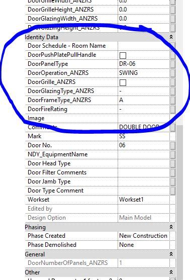 Solved Door Identity Data Autodesk Community