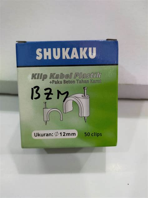 12 Mm Klem Kabel Paku Beton Shukaku 12 Mm Pengunci Merapihkan Kabel