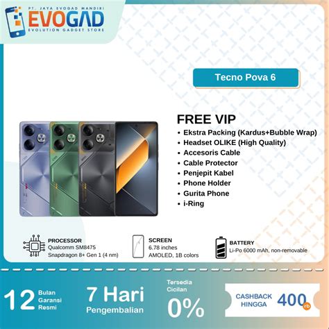 Tecno Pova Gb Gb W Ultra Charger Mah Snapdragon Gen Garansi Resmi