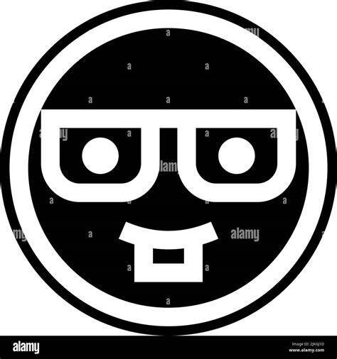 Nerd Icon Black Vector Illustration Stock Vector Image And Art Alamy