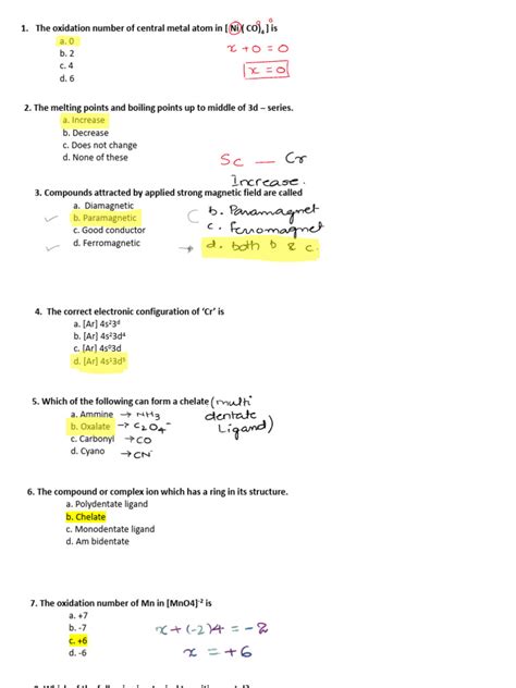 12 Tpp Transition Elements Solution Pdf Transition Metals