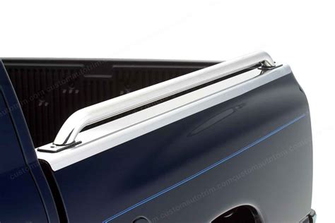 Chrome Tube Stake Pocket Mount Truck Bed Rails 19 Inches Round Ford