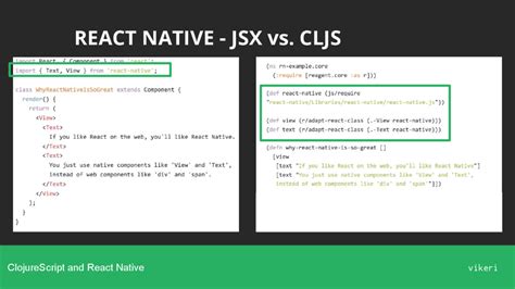 Clojurescript And React Native Speaker Deck