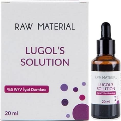 Raw Material Lugol s Solution Iyot Damla ml x Adet Fiyatı