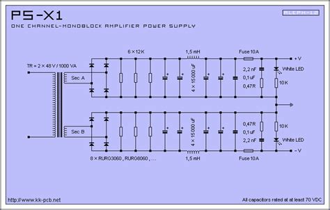 Pass Labs Clone Aleph 1 2 Ps X1 Amplifier Power Supply Pcb