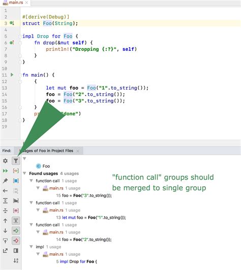 Group By Usage Type In Find Usages Results With Wrong Grouping · Issue