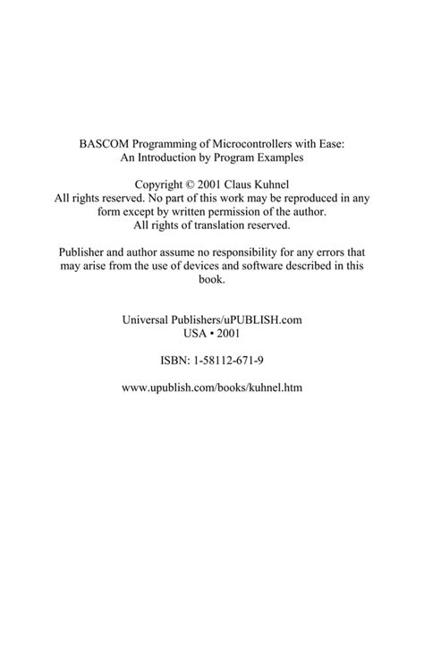 Microcontroladores Programación Bascom De Microcontroladores Con