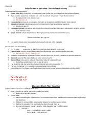 Chapter 5 Introduction To Valuation Time Value Of Money Chapter 5