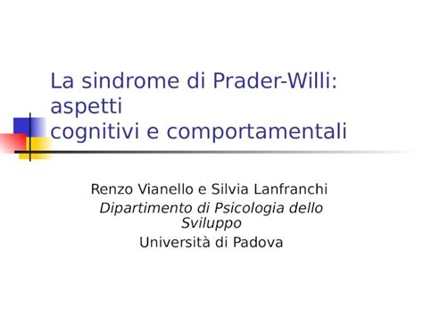 Ppt Lanfranchi Vianello Sindrome Prader Willy Dokumen Tips
