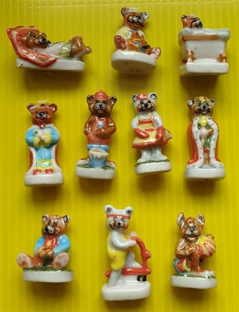 FÈVE SÉRIE COMPLÈTE 1997 Nounours roi de la fève Ours Ourson EUR 13 00 PicClick FR