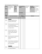 User Acceptance Testing Format 1 Docx User Acceptance Testing Course Hero