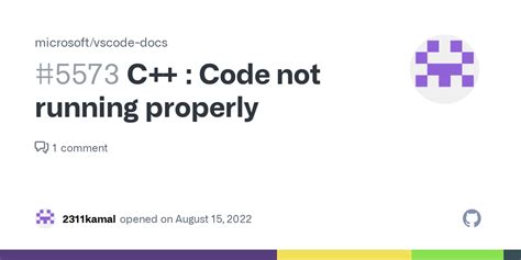 C Code Not Running Properly Issue Microsoft Vscode Docs GitHub