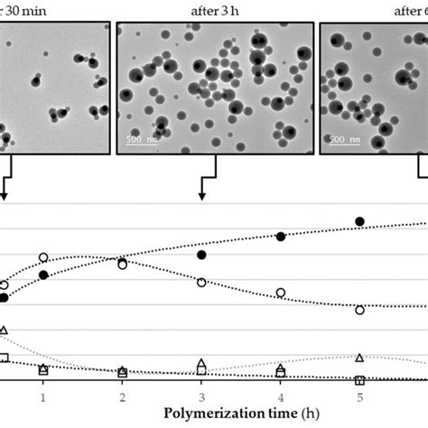 Graph Showing The Evolution With Polymerization Time Of The Abundance