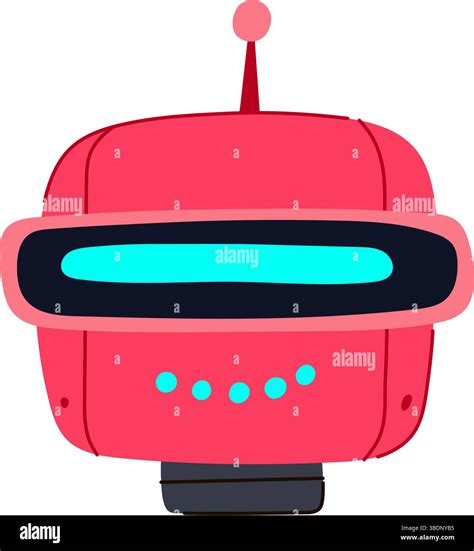 Sensors Robot Head Cartoon Vector Illustration Stock Vector Image And Art Alamy