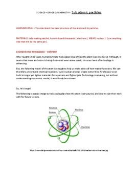 Sub Atomic Particles By Next Level Educational Consultancy TPT