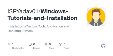 Github Ispyadav Windows Tutorials And Installation Installation Of Various Tools