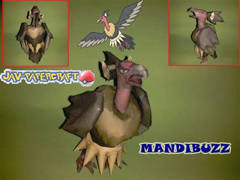 Pokemon Mandibuzz Papercraft ~ Free Papercraft Paper