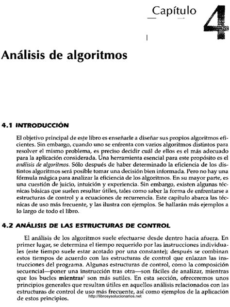 1 1 fundamentos de algoritmia capitulo 4 análisis de algoritmos pdf