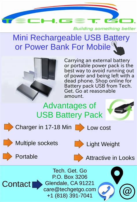 PPT Mini Rechargeable USB Battery Or Power Bank For Mobile PowerPoint Presentation ID