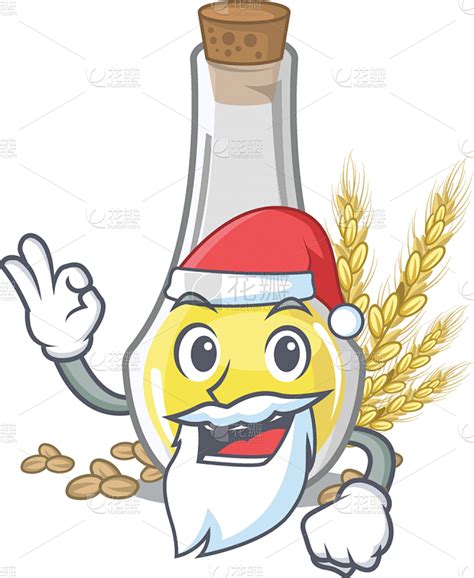 圣诞老公食用油卡通桌子小麦可爱的蔬菜健康保健大麦谷物