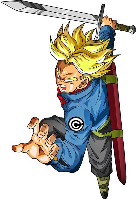 Trunks Del Futuro Ssj Personajes De Dragon Ball Personajes De Goku