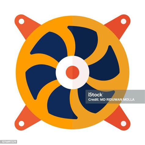 Pc 아이콘 디자인의 냉각 팬 날기에 대한 스톡 벡터 아트 및 기타 이미지 날기 디자인 바람 Istock
