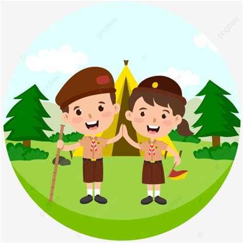 Happy Indonesian Scout Day Vector Scout Scouts Camping Png And