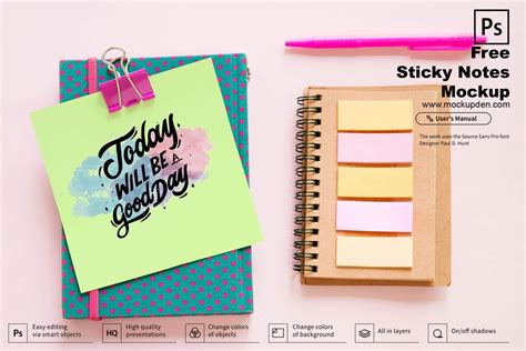 Free Sticky Notes Mockup Creative Way To Display MSG