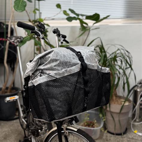 Corner Trip Ct 브롬톤 프론트백 Xpac 클리어원단으로 변경해 제작했습니다 원단 변경 문의 코너트립 브롬톤 프론트백 커스텀 Brompton