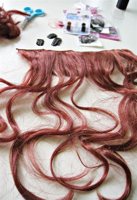 How To Make Clip On Hair Extensions From A Halloween Wig