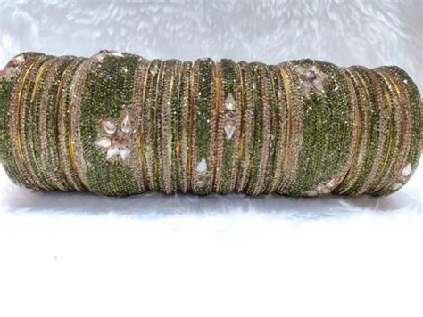 Pakistani Stone Wedding Carminar Lac Bangals Round 2 Hands At Rs 1800