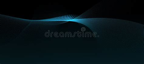 vector abstract motion smooth soft blue wave line pattern dot