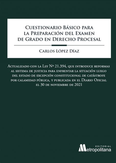 Cuestionario Básico para la Preparación del Examen de Grado en Derecho
