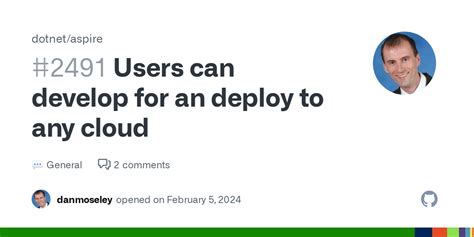 Users Can Develop For An Deploy To Any Cloud · Dotnet Aspire