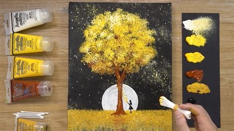 Easy Acrylic Painting On Black Canvas I Bought A Smallish Black